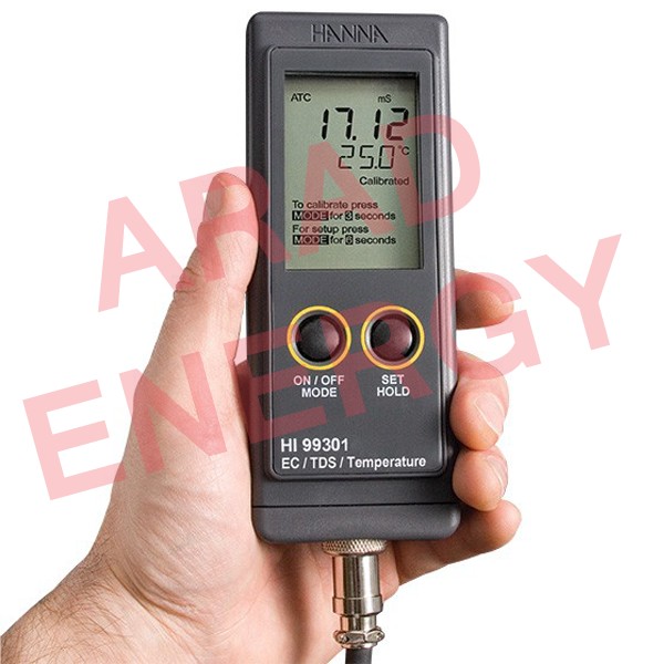کنداکتیویتی متر پرتابل هانا HANNA HI-99300 , HI-99301 - آراد انرژی ...
